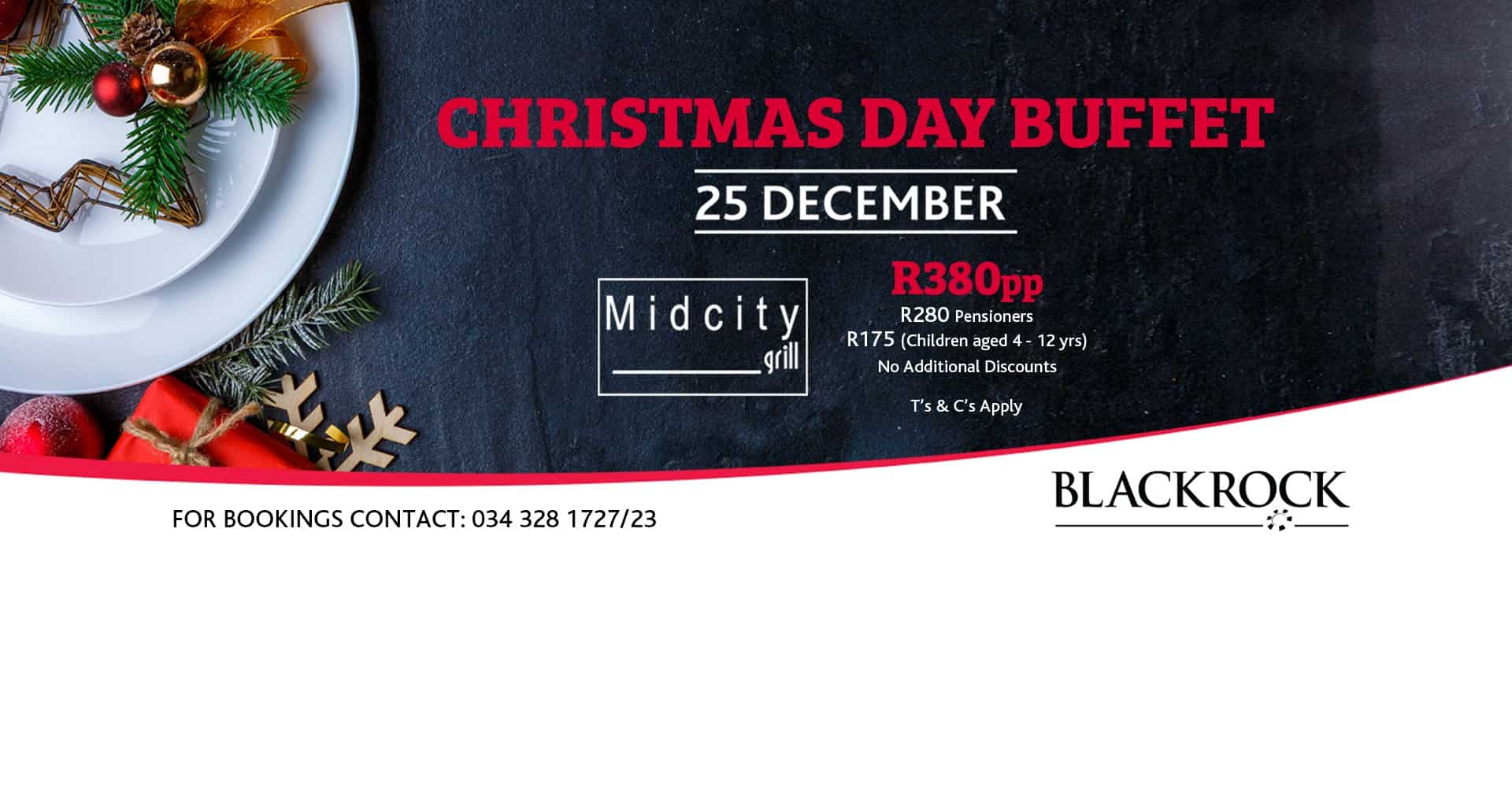 Christmas Buffet at Midcity Grill Blackrock